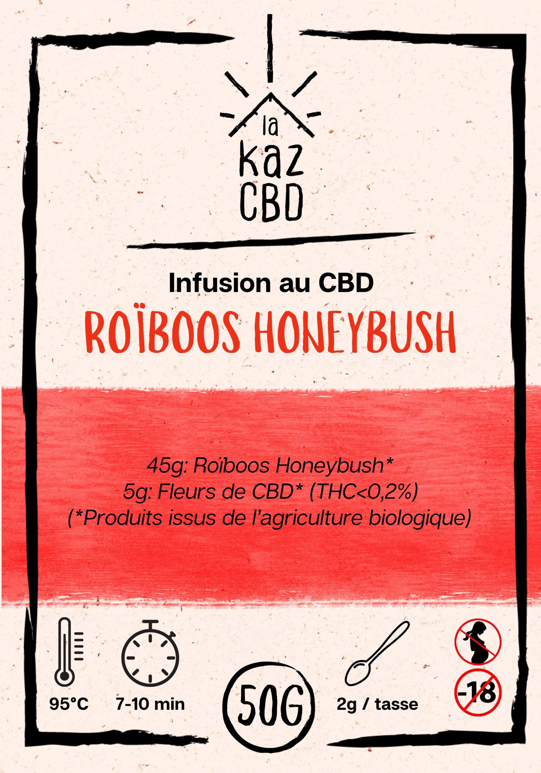 INFUSION CBD ROÏBOOS HONEYBUSH - A KAZ CBD